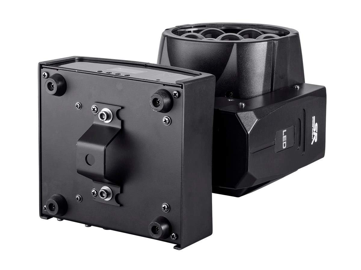 Monoprice Stage Wash Moving Head - RGBW, 7x 12-Watt LEDs, With Zoom, Includes Built-In Auto and Sound Active Programs - Stage Right Series