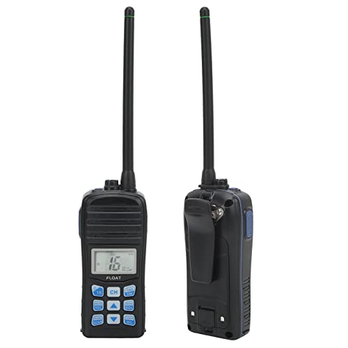 VHF Transceiver, Handheld Marine Walkie Talkie Clear Sound for Port Logistics (U.S. regulations)