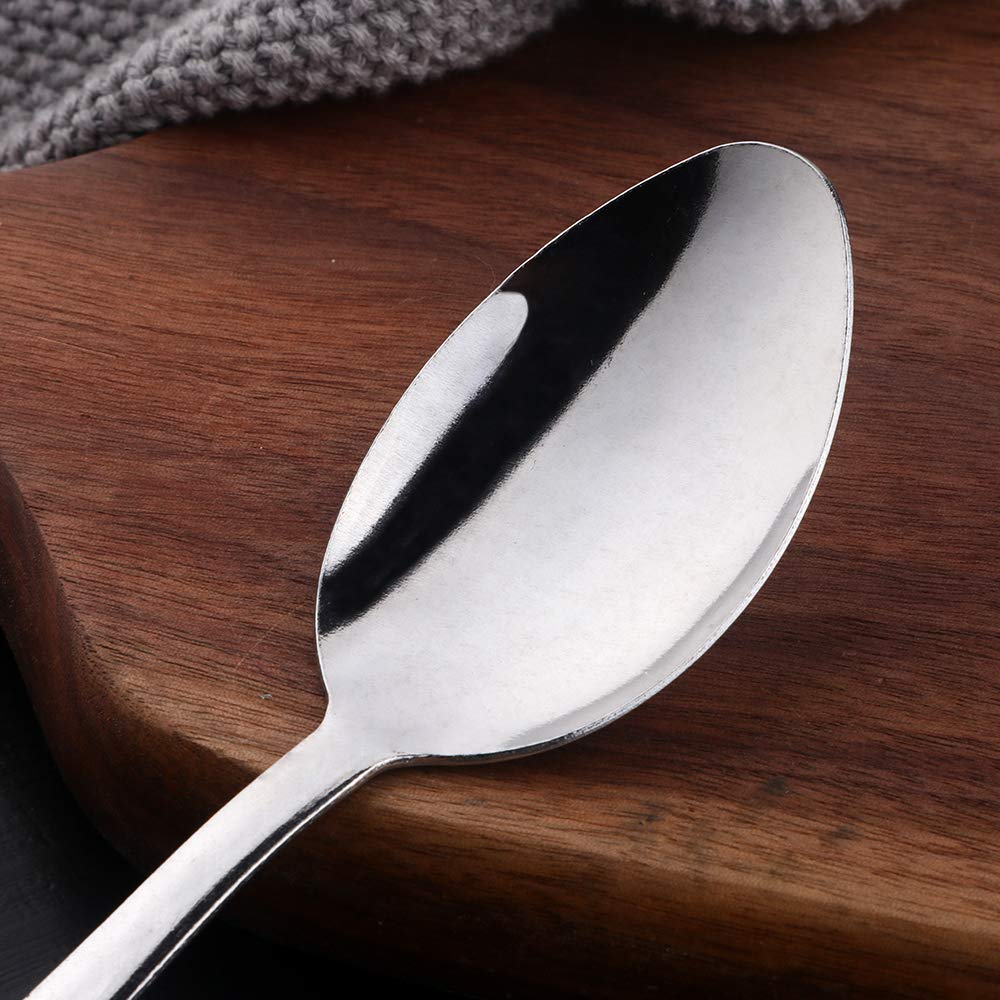 Tea Spoons 12-Piece Stainless Steel Set Use for Home, Kitchen, Restaurant- 5.86 Inches, Silver