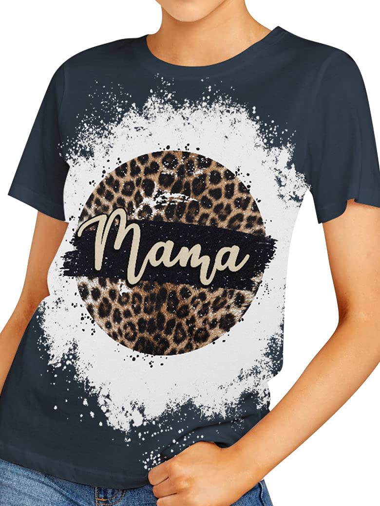 StarVnc Women's Feeling Idgaf-ish Today Mama Funny Shirt Skull Graphic Moms, B-adgaf-grey, Medium