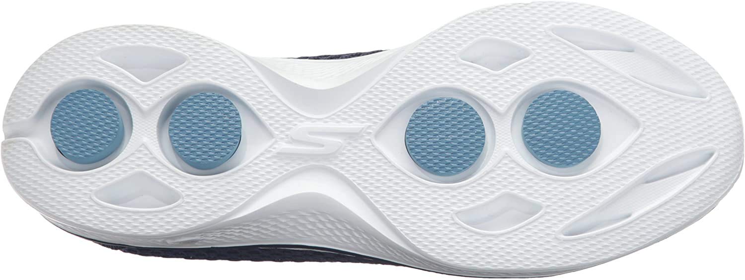 Skechers Performance Women's Go Walk 4 Kindle Slip-On Walking Shoe, Navy/White, 9.5 Wide