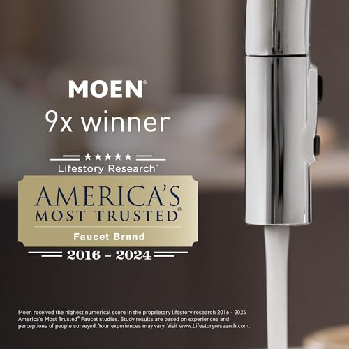 Moen YB2264BN Brantford 4-Light Dual-Mount Bathroom Vanity Fixture with Frosted Glass, Brushed Nickel