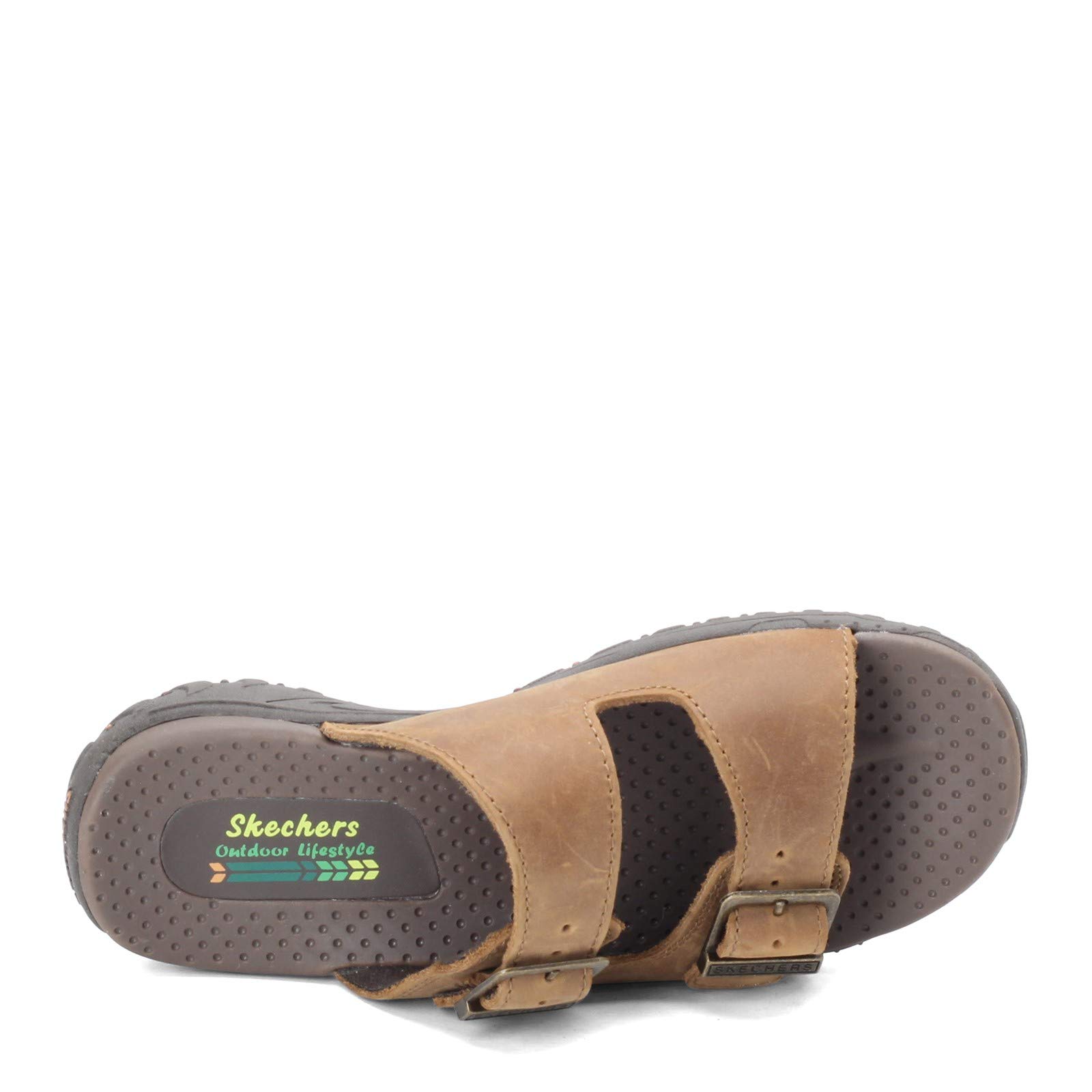 Skechers Women's Reggae-Jammin Sandal,desert crazyhorse,9 Extra Wide US