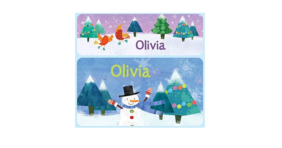 Personalized Stickers for Kids, Snowman - I See Me!