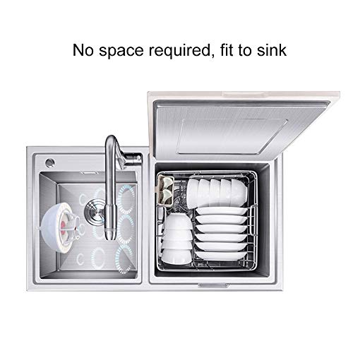 Mini Ultrasonic Dishwasher | Multifunctional Kitchen Dishwasher | Portable USB Dish Washing Machine Cleaner Household Small Installation-free Dishwasher for Trip/Apartment/Home/Dorm(Green)