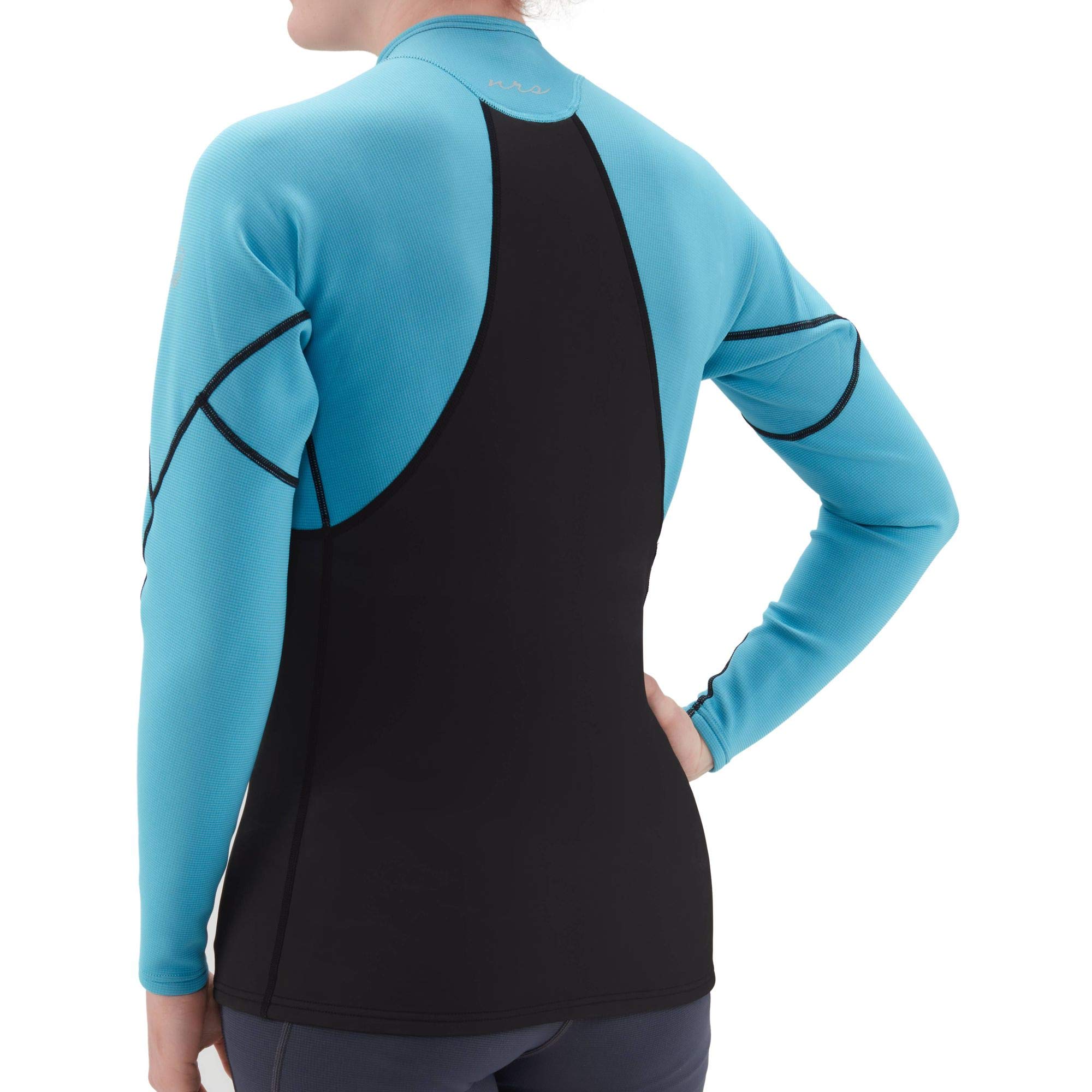 NRS Women's HydroSkin 1.0 L/S Shirt-Black-M