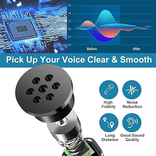 USB Computer Microphone,Plug and Play Desktop PC Laptop Microphone with Mute Button and LED Indicator for Streaming,Podcasting,Recording,Gaming,Skype,YouTube Mic for Mac or Window Black.