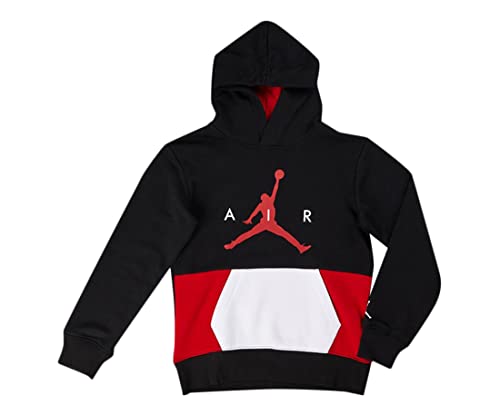 Nike Wild Utility Pullover Boys Active Hoodies Size L, Color: Black/Red/White-Black