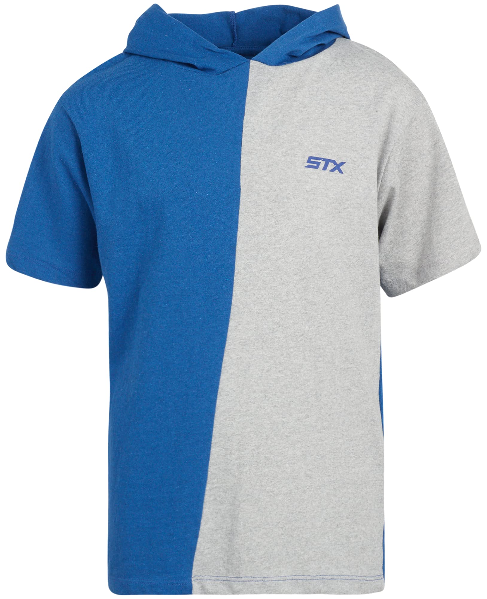 STX Boys' Jogger Set - 4 Piece Hooded T-Shirt and Sweatpants Kids Clothing Set, Size 4, Blue/Navy/Black/Grey