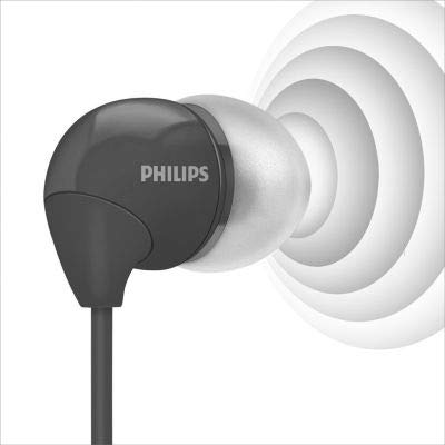 PHILIPS UpBeat SHB3595 Wireless Headphones, with up to 6 hours of playtime, in-line Mic - Black