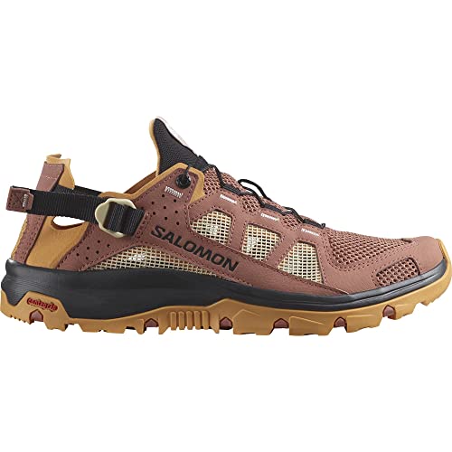 SALOMON Women's Outdoors & Sports Sandals, Cedar Wood Buckskin Rose Cloud, 7