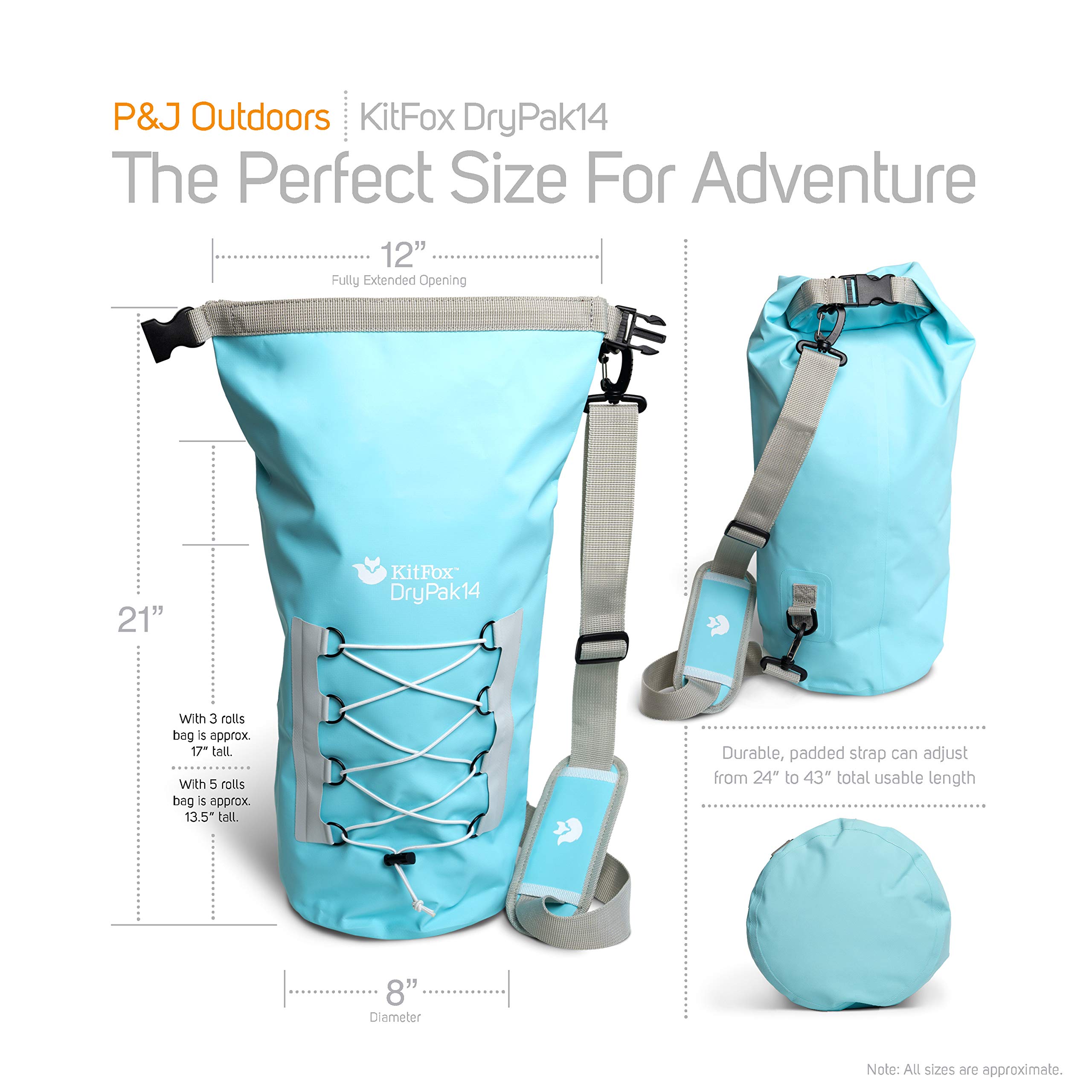 P&J Trading DryPak14 Waterproof Dry Bag