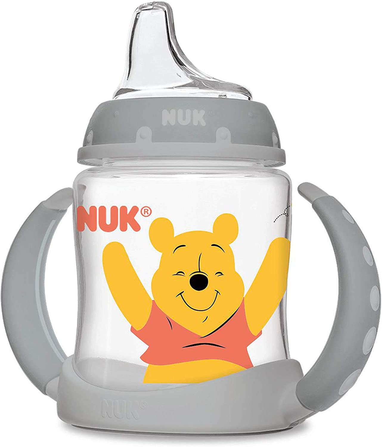 NUK Disney Winnie the Pooh 10 Ounces Active Cup Silicone Spout with NUK Disney Winnie the Pooh 5 Ounces Learner Cup Silicone Spout