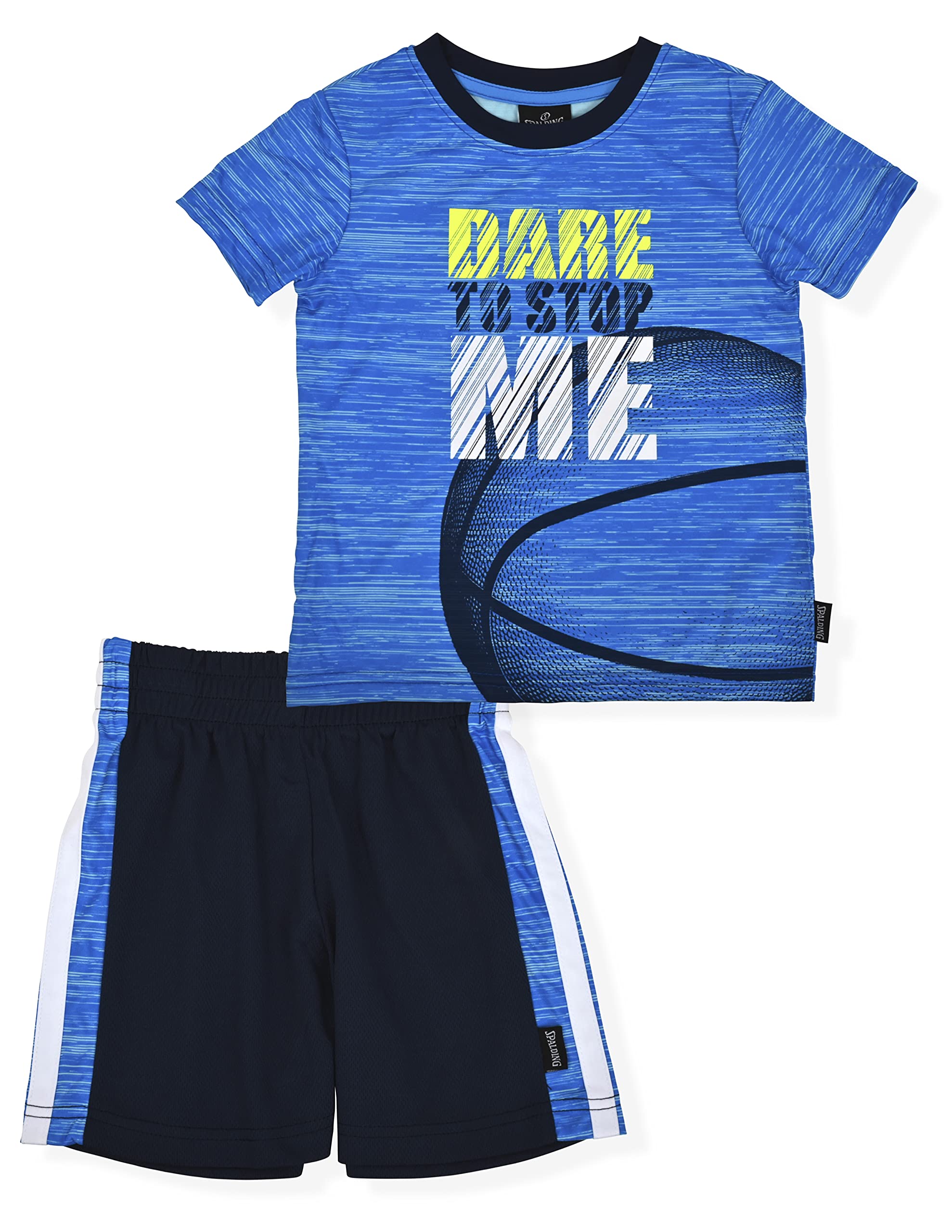Spalding Boys Speed 2 PC Short Set, Alpha Blue, 4T