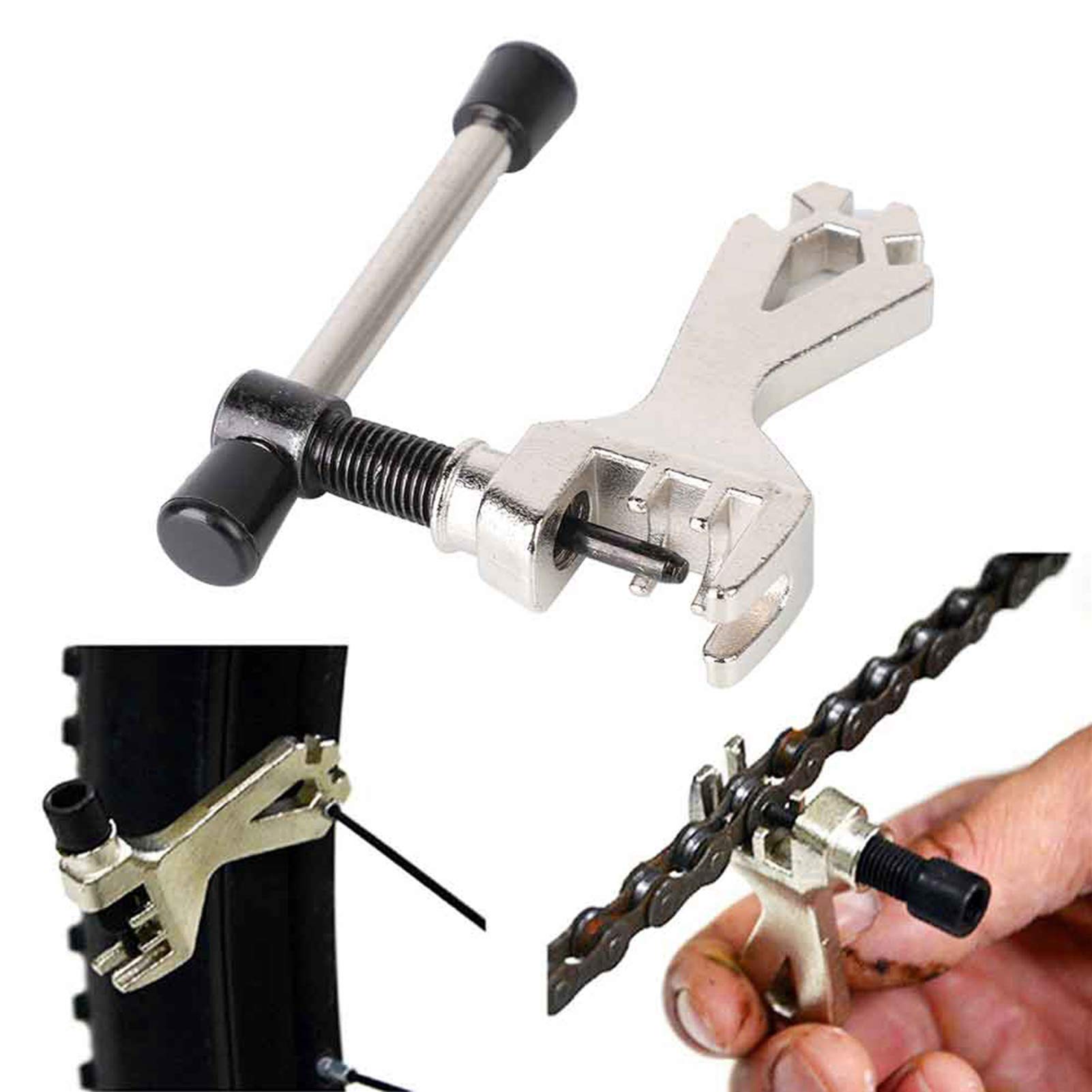 Vifemify Practical Mountain Bike Chain dismantler Drive Splitter Cutter Link Repair Tool
