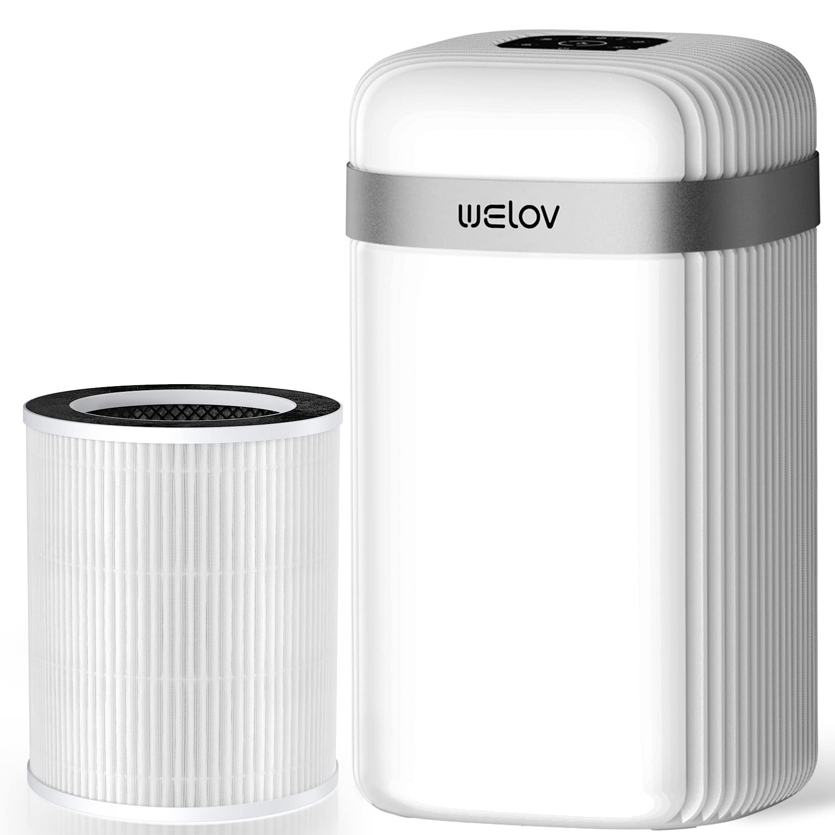 Welov P100 Bedroom Air Purifiers with An Extra H13 True HEPA Replacement Filter