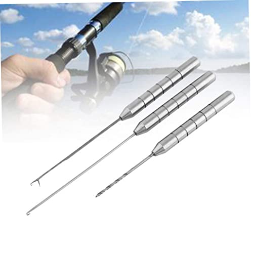 Tuimiyisou Bait Needles Stainless Steel Splicing Baiting Tackle Rig Tool Fishing Accessories 3PCS Fishing Accessories-Other Tool Accessories