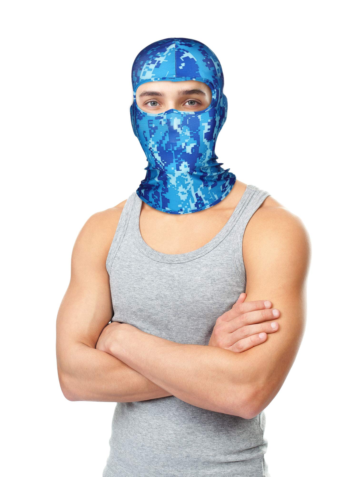 SATINIOR 8 Pcs Balaclava Face Cover Summer Face Mask UV Protection Outdoor Balaclava Windproof Sun Balaclava