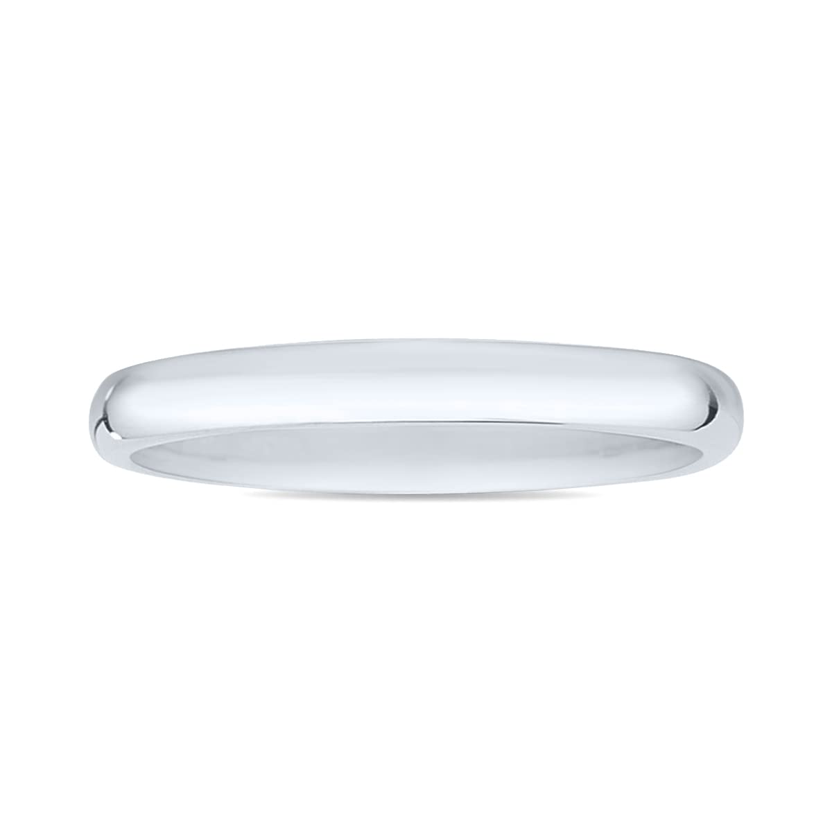 Platinum 2mm Domed Comfort Fit Wedding Band