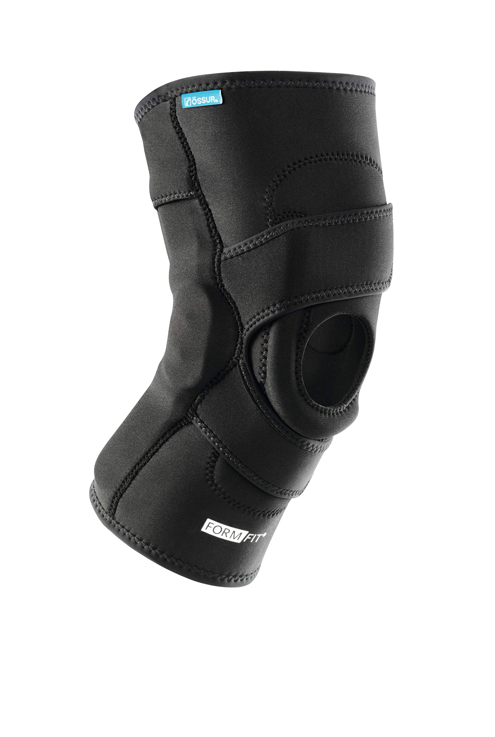 Ossur Formfit Hinged Lateral J Knee Brace | Open Popliteal Area and J-Shaped Buttress for Added Support | Helps in Patella Stabilization and Realignment | Easy Pull-On Sleeve Design (XX-Large, Left)