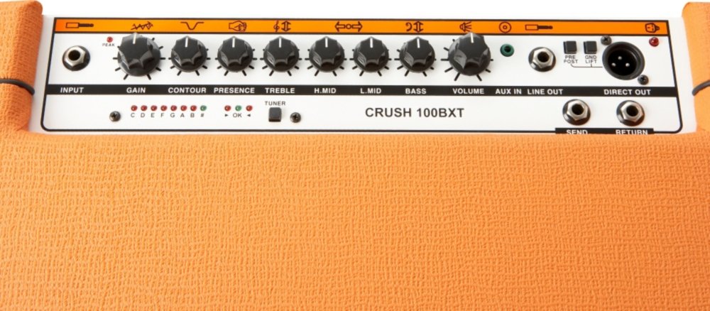 Orange Amplifiers Crush PiX Bass Series CR100BXT 100W 1x15 Bass Combo Amp Orange