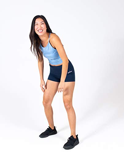 Spalding Women's Active 3 Inch Volleyball Short, Regular and Plus Size Navy Blazer