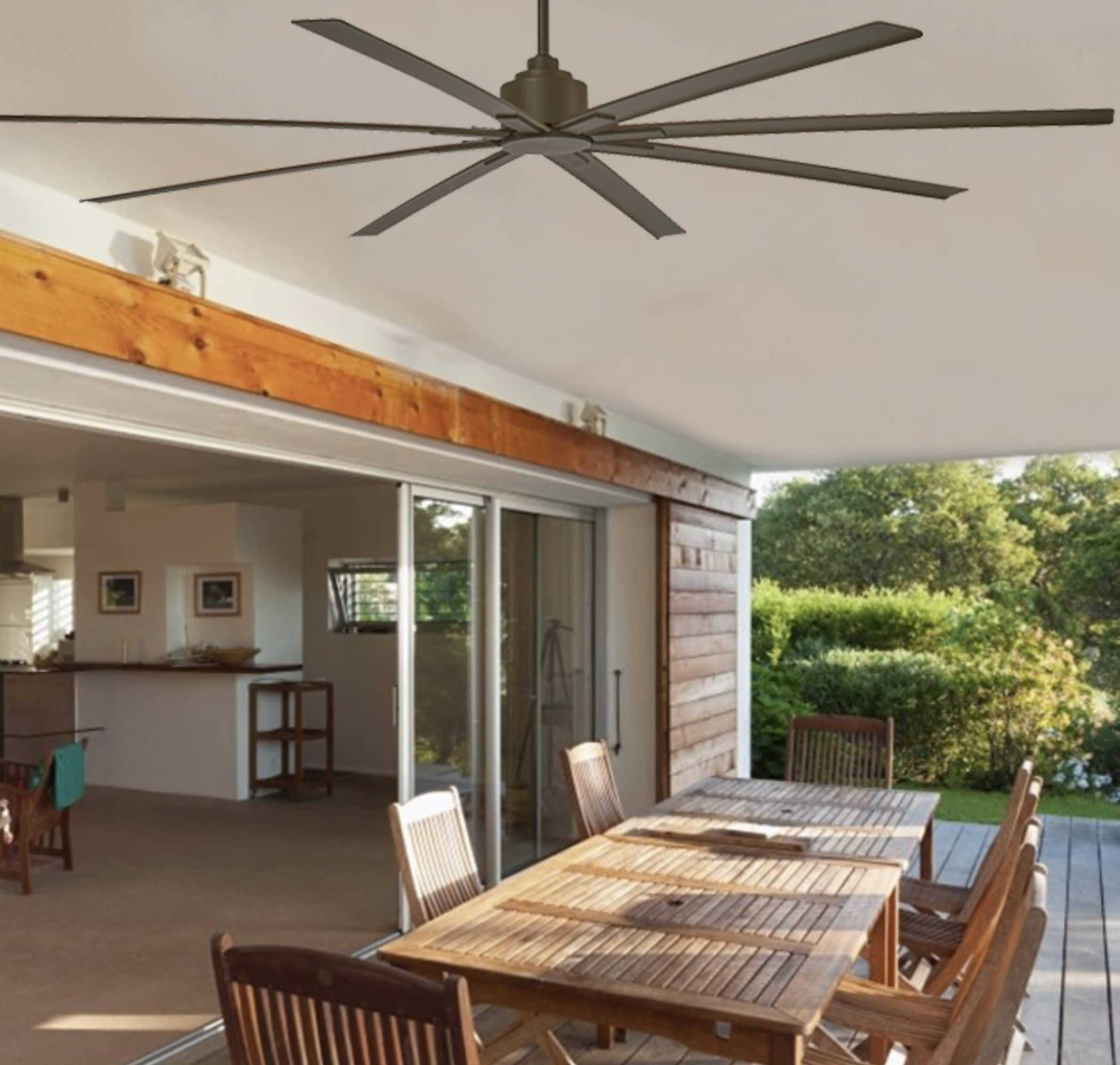 MINKA-AIRE F896-84-ORB Xtreme H2O 84 Inch Outdoor Ceiling Fan with DC Motor in Oil Rubbed Bronze Finish