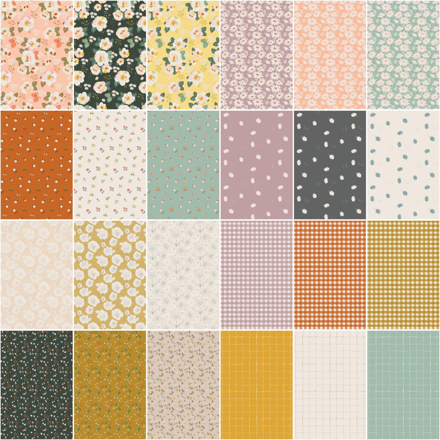 Minki Kim Forgotten Memories Rolie Polie 40 2.5-inch Strips Jelly Roll Riley Blake RP-12750-40
