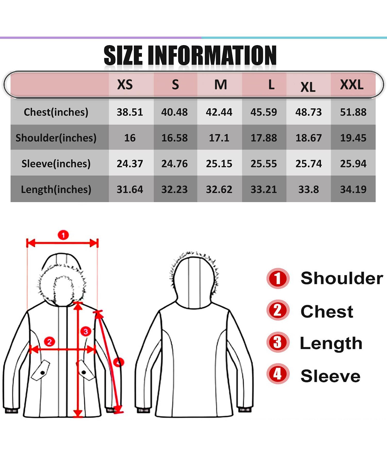 PUREMSX Women's Thickened Vegan Down Jacket, Winter Must Have Mid Length Hooded Performance Hiking Fishing Skiing Outdoor Activities Puffer Quilted Extremely Warm Parka,Red,Medium