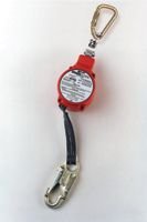 Miller FL11-3/11FT MiniLite 11-Foot Fall Limiter with Steel Twist-Lock Carabiner and Swivel Shackle, Red