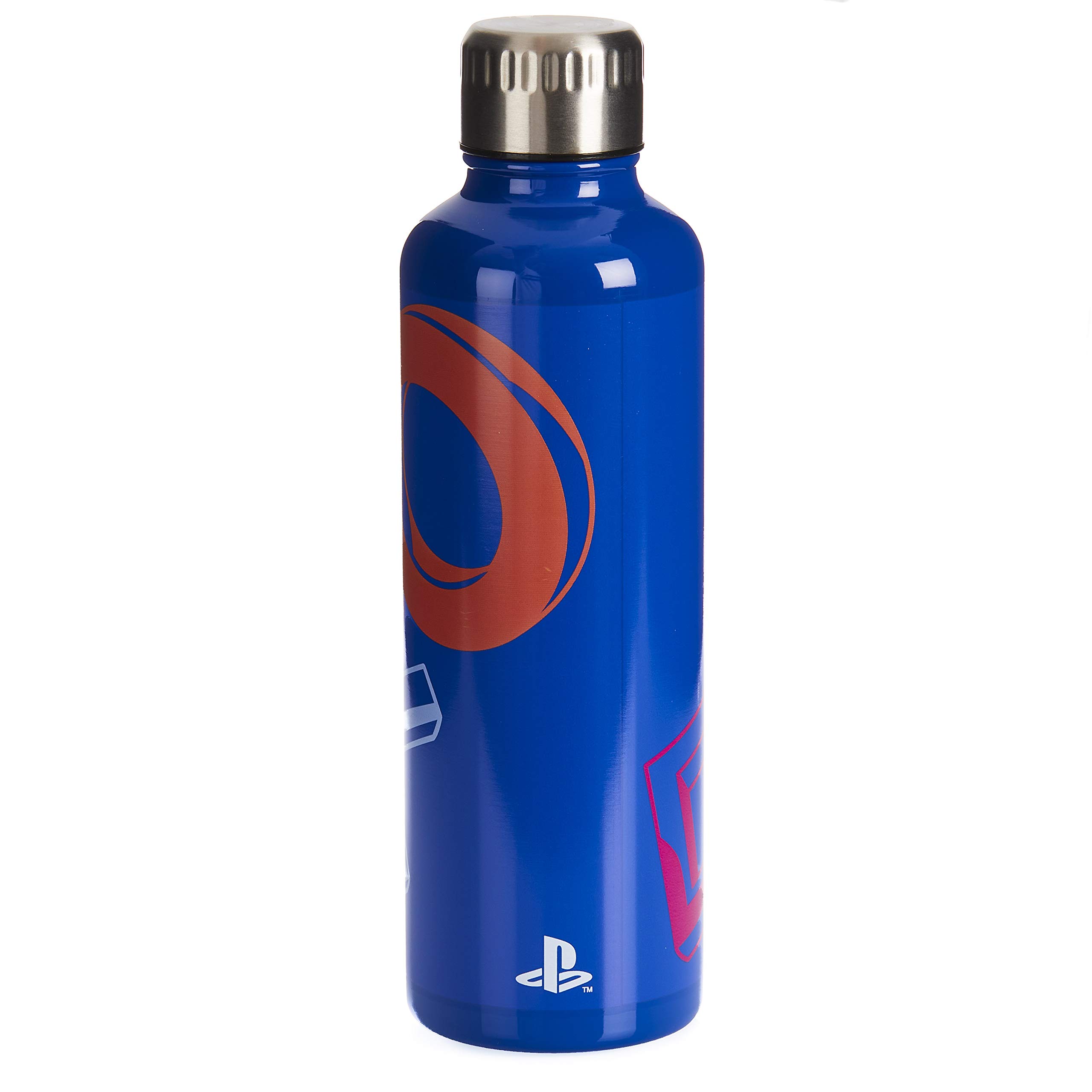 Paladone Playstation Water Bottle, Metal Sports Bottle