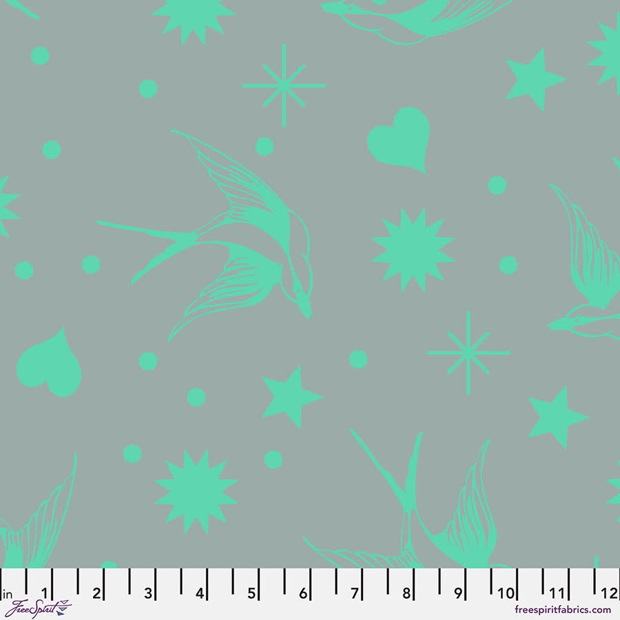 Neon True Colors Fat Quarter Bundle (24 Pieces) by Tula Pink for Free Spirit 18 x 21 inches (45.72 cm x 53.34 cm) Fabric cuts DIY Quilt Fabric