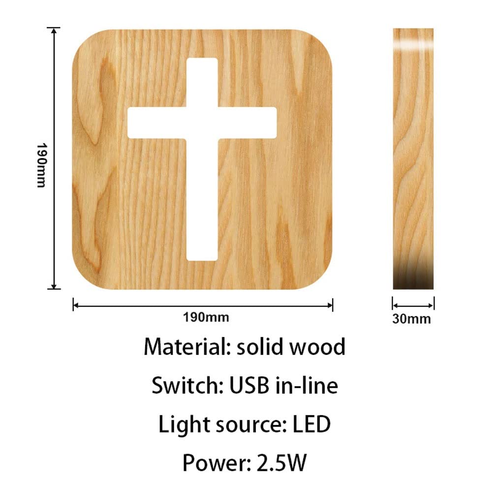 Nightlight,Solid Wood Night Light, Push Button Switch, Warm White Light, 2.5W, Suitable for Babies, Children, Children's Rooms, Corridors (1 Pack).