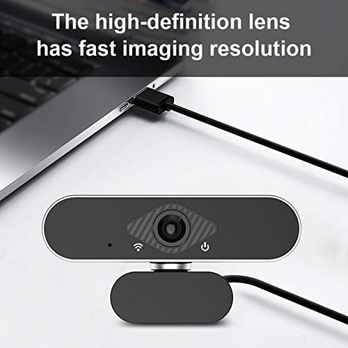 Zyyini Bindpo Computer Camera,USB Computer Camera Online Class Automatic Focusing 1080P HD Camera,Microphone Pickup for Online LearningConferenceVideo Call, Plug&Play