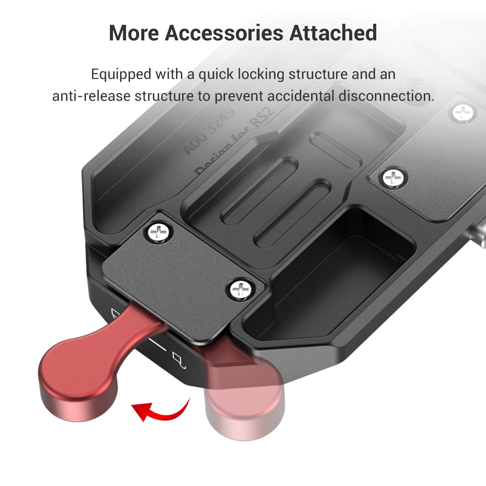 SmallRig Stretchable Baseplate Mounting Plate for DJI RS 2 / RS 3 / RS 3 Pro Gimbal - 3249