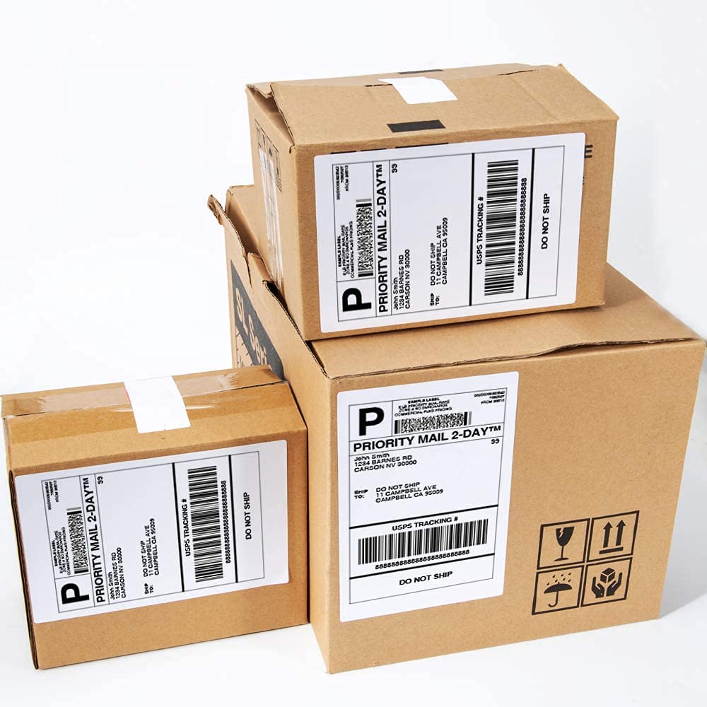 Phomemo Thermal Labels, 4x6 Shipping Labels for Small Business (Pack of 100 Labels) - Commercial Grade - Compatible with Rollo, Zebra, Phomemo and Other Direct Thermal Printers