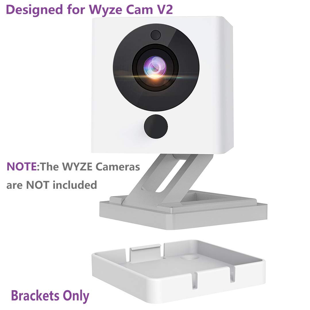 Mounting Kit for Wyze Cam V2 and Wyze Sensors Old Version 1st Gen, Semi-Permanent Solution for Mounting Wyze Camera and Sense Starter Kit, Holder for Smart Home(1 Camera Mount+1 Set of Sensor mounts)