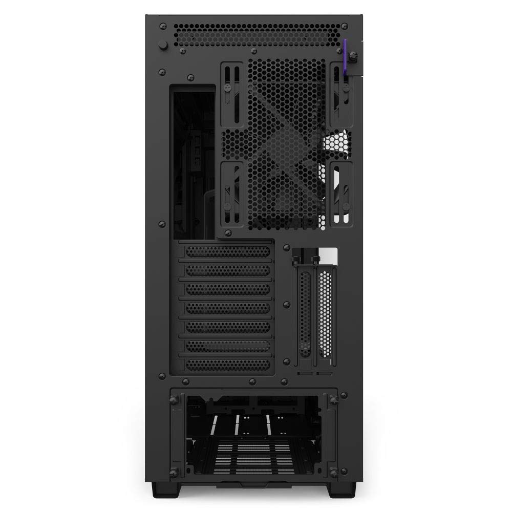 NZXT H710i - CA-H710 i-W1 - ATX Mid Tower PC Gaming Case - Front I/O USB Type-C Port - Quick-Release Tempered Glass Side Panel - Vertical GPU Mount - Integrated RGB Lighting - White/Black