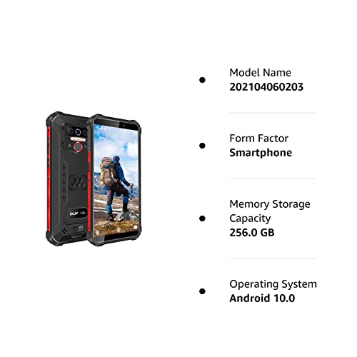 OUKITEL WP5 Pro (2021) Rugged Smartphone, 8000mAh Battery 4GB +64GB Android 10 Unlocked Cell Phones IP68 Waterproof 4G LTE Dual SIM Triple Camera 5.5 HD+ Global Version Face ID Fingerprint GPS