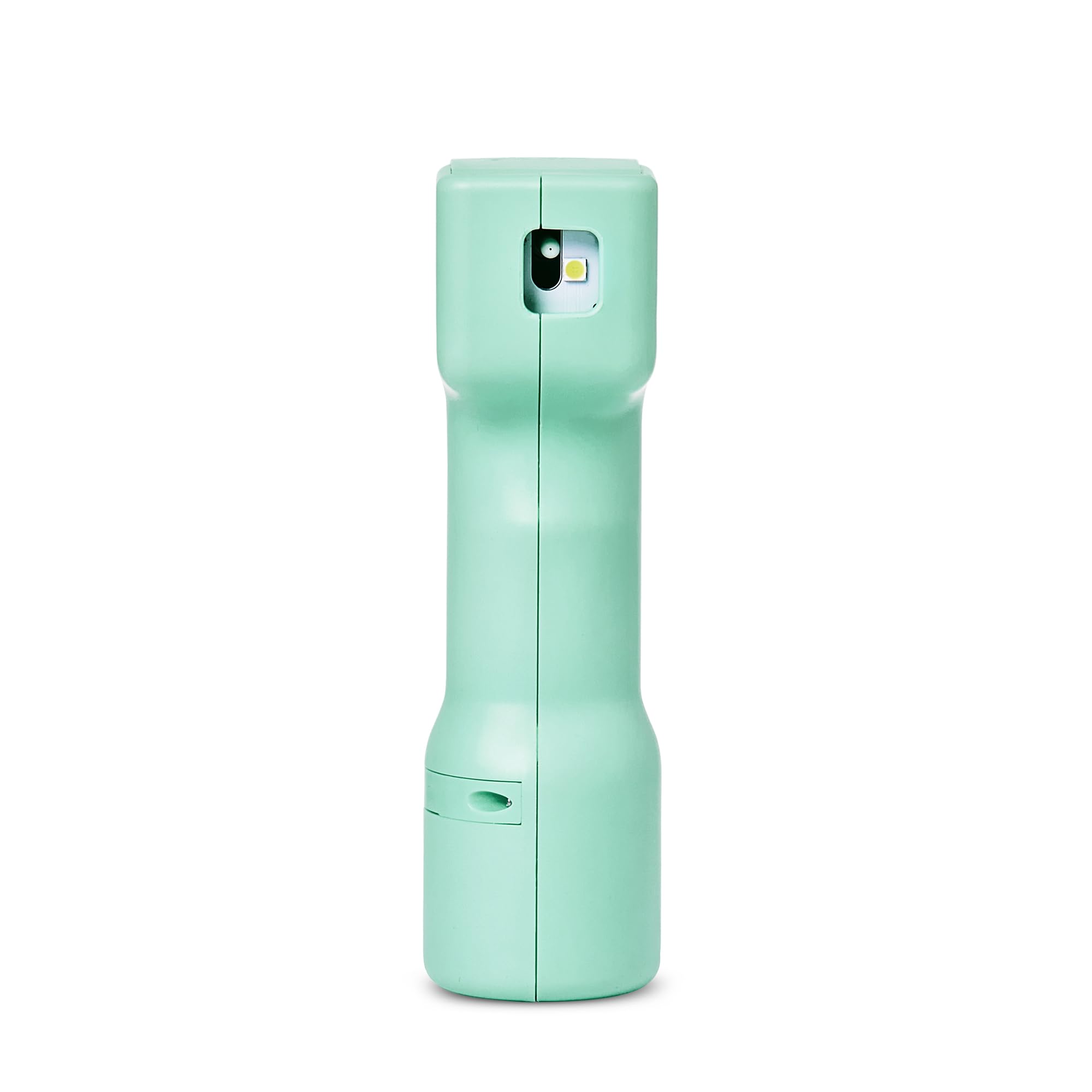 Plegium Combo Pepper Spray (Black), Maximum Strength, Siren, Strobe LED-Light, 10 ft Range, 4-yr Battery (no Charging Needed)