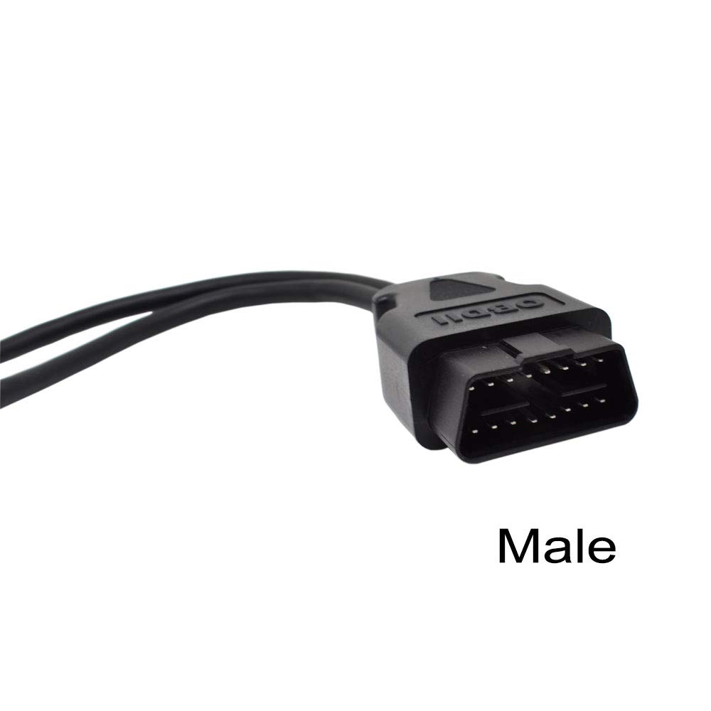 REARMASTERĀ® J1962 OBD2 Y Cable Adaptor 1 Male to 2 Female