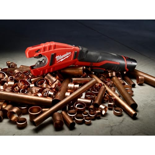 Milwaukee 2471-20 M12 Cordless Lithium Ion 500 RPM Copper Pipe and Tubing Cutter Adjustable from 3/8" to 1†Diameters (Battery Not Included, Power Tool Only)