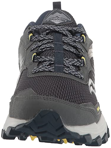 Saucony Women's Excursion TR15 Trail Running Shoe,Shadow/Sunblaze, 9 W