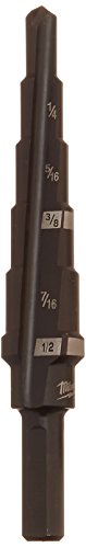 Milwaukee Electric Tool Power Extensions Electric Step Drill Bit, NO 2, 3/16" to 1/2"