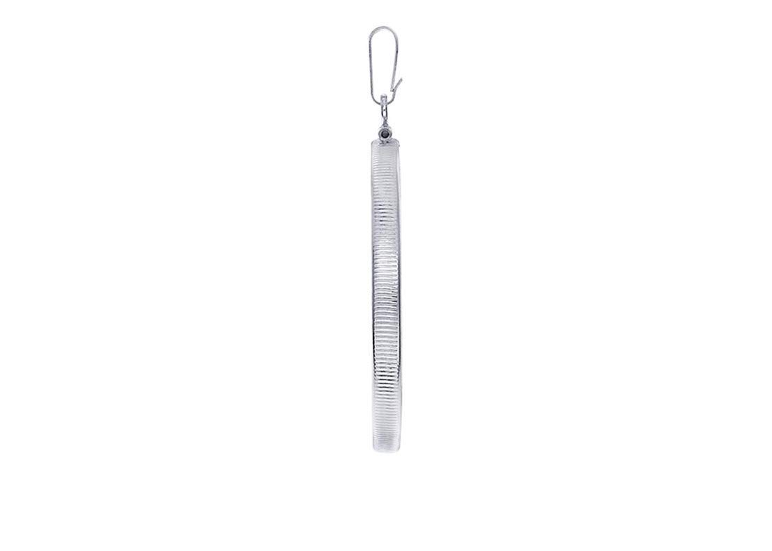 Solid Sterling Silver Coin Holder Bezel Charm Pendant (Silver Dollar, )Plated with rhodium for enhanced durability, shine, and tarnish resistance. Pendant Bezel, Charm Pendant, Necklace Bezel