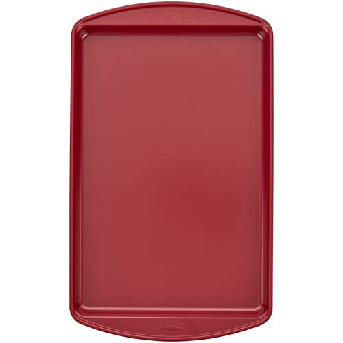 Wilton Christmas Red Non-Stick Large Baking Sheet or Cookie Pan, 17.2 x 11.5-Inch