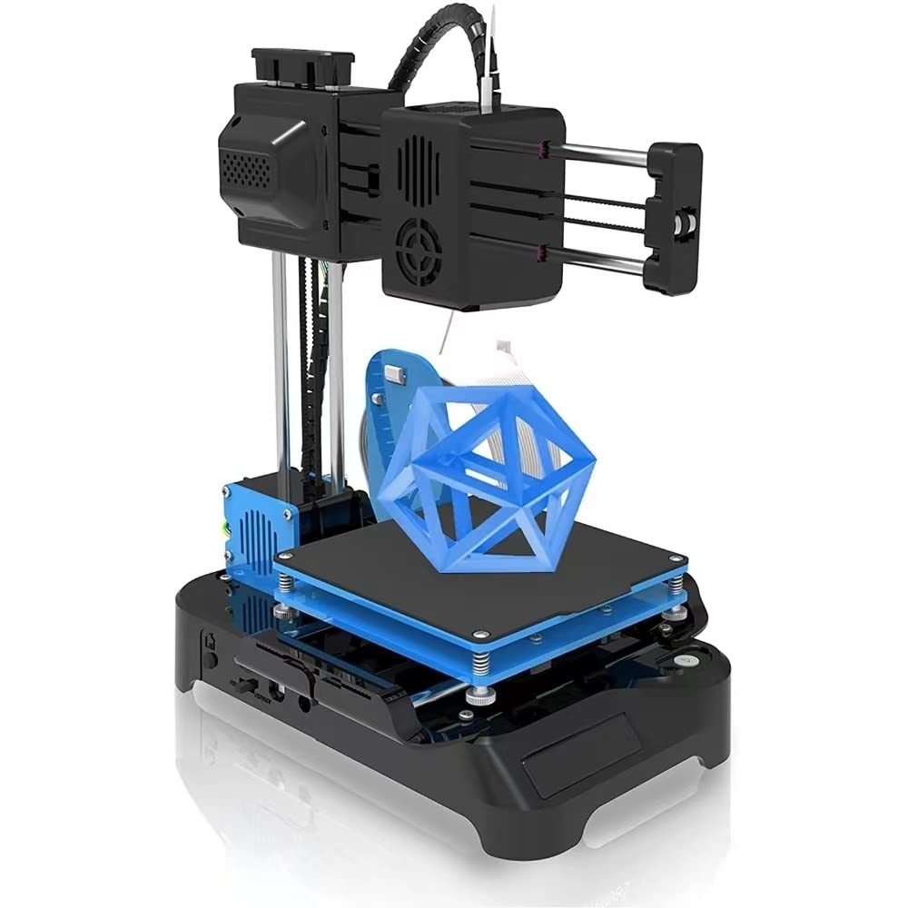 Mini 3D Printer Beginners Entry Level Low Noise Use PLA TPU 1.75mm Filament Printing Size 100x100x100mm (Color : Black, Size : TF Card Offline_US)
