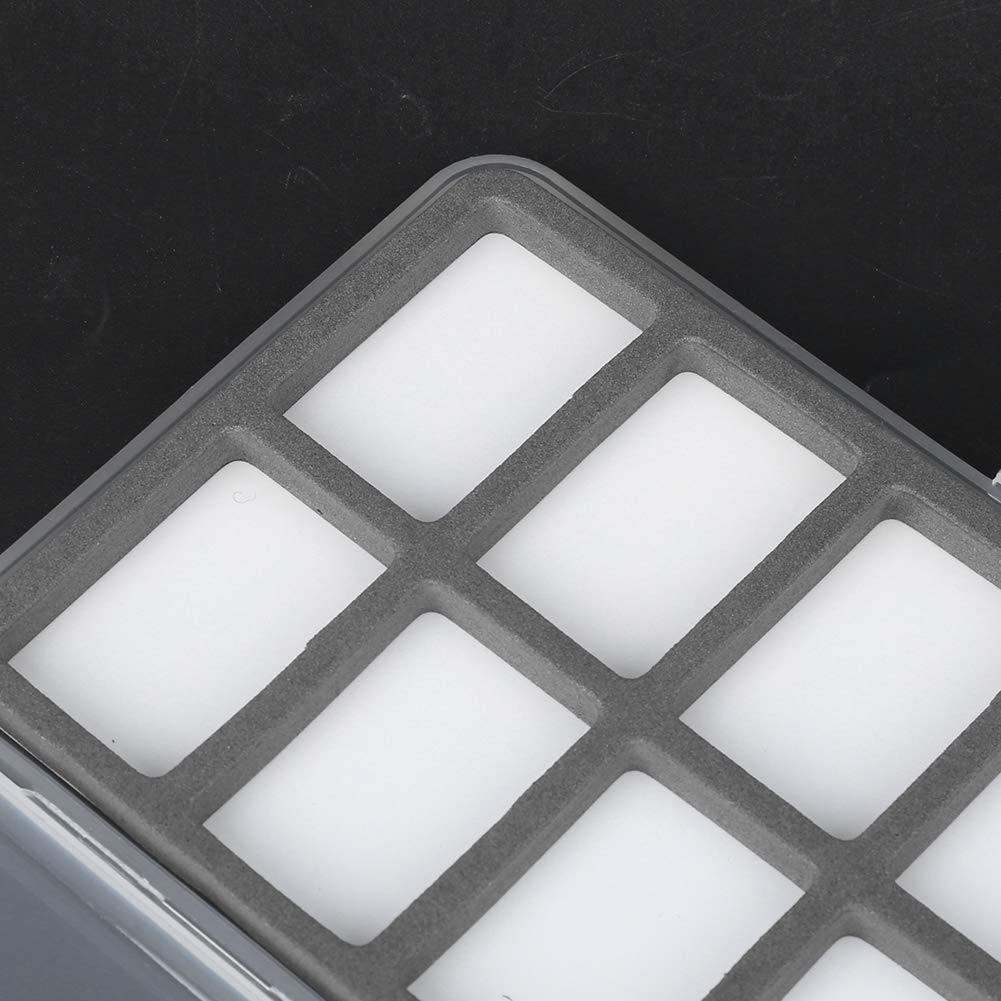 Ruining Fly Storage Box, Bait Case, Transparent with Foam Accessory Fishing Supply for Fishing for Lure Storage 12 Cells