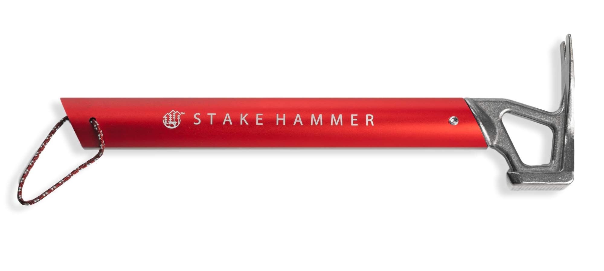 Outdoor Donkey Aluminum Tent Stake Hammer for Camping and Backpacking (Red, 12 inches)