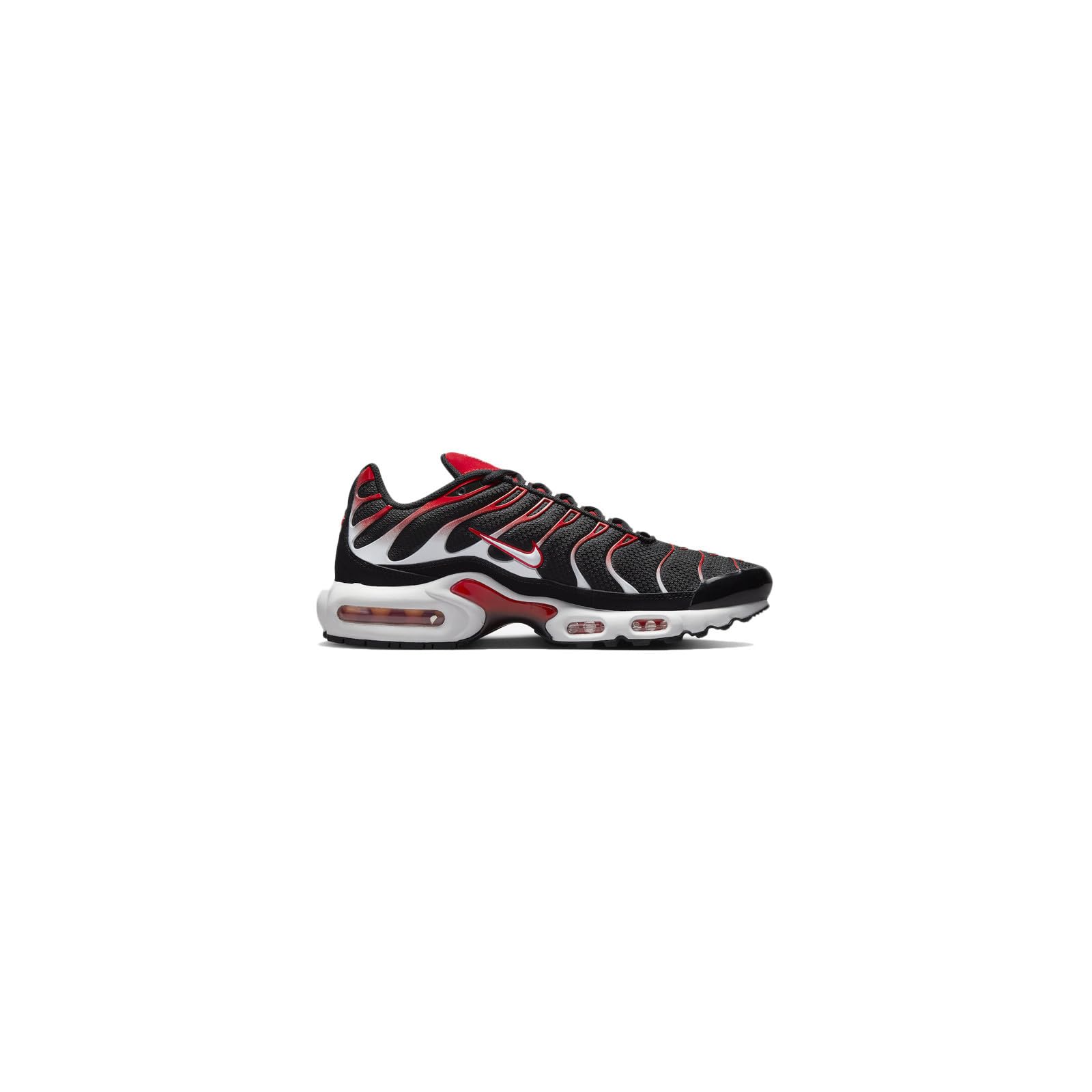Nike Air Max Plus Men's Shoes Size - 10 Black/White-University Red